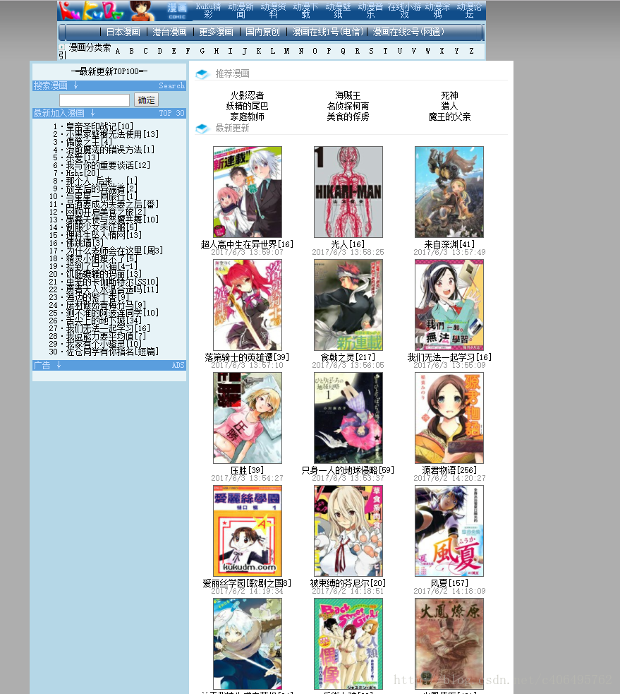 Python3网络爬虫十二：初识scrapy之再续火影情缘naruto Fack Comic Csdn博客 