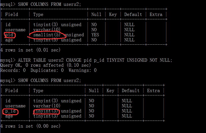 Mysql 修改数据表6：修改列定义和更名数据表数据库修改列名时如何指定表 Csdn博客