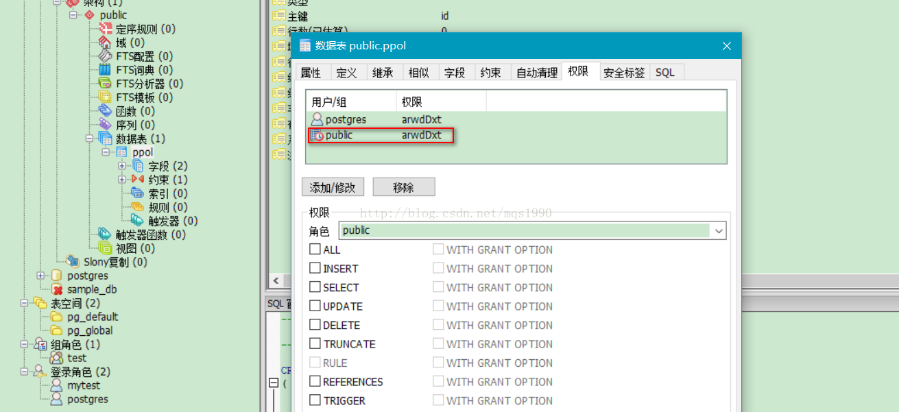 Postgresql异常总结一：orgpostgresqlutilpsqlexception 错误 对关系 Ppol 权限不够 Csdn博客 4742