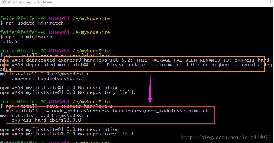 Npm Warn Deprecated Minimatch030 Please Update To Minimatch 302 Or Higher To Avoid A 7749