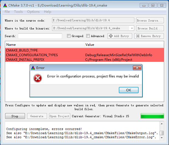 Cmake问题：the Cxx Compiler Identification Is Unknownthe Cxx Compiler Identification Is Unknown