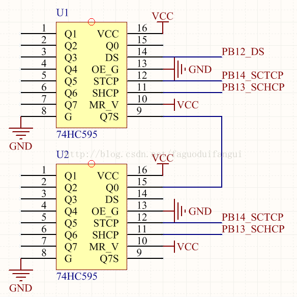 Stm3274hc595：带领你10分钟用对74hc59574hc595连接stm32 Csdn博客 