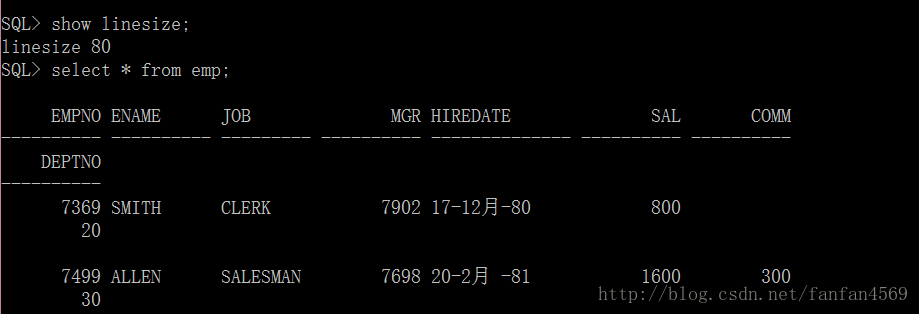 【oracle学习】之 在sqlplus设置格式 和 Casewhen 和 Decode Csdn博客