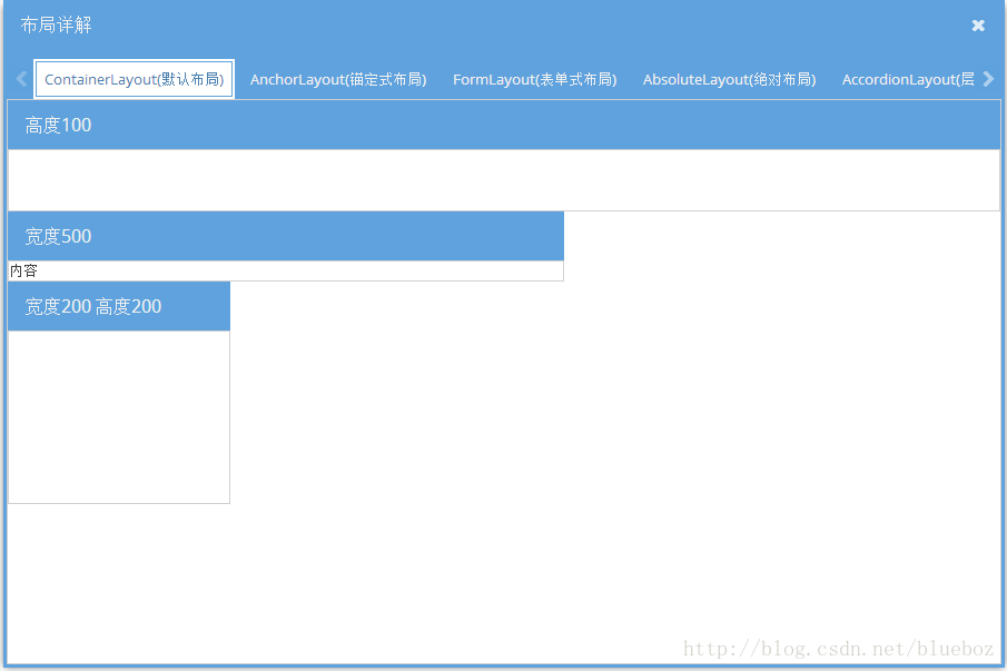 Extjs 6 0 快速入门之布局详解（layout） Ext Js6 0结构 Csdn博客