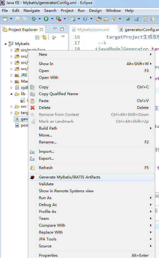 Mybatisgenerator的自动生成代码之eclipsemybatis 自动生成 Eclipse Csdn博客