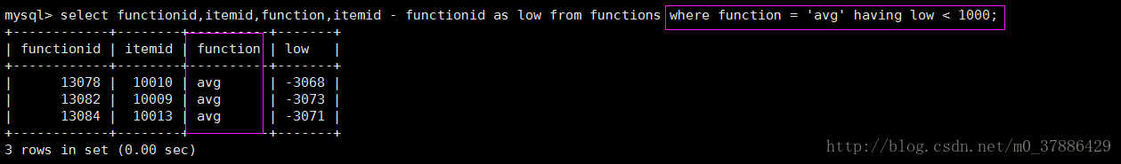 Mysql的5中查询子句之三having条件查询mysql5 Having Csdn博客 