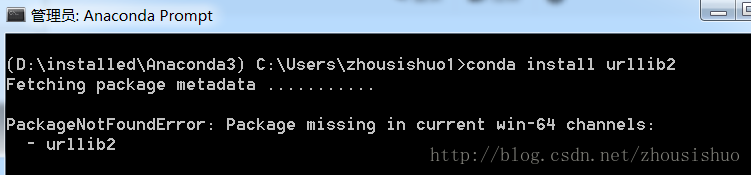 Anaconda3 安装python包conda Urllib3 Csdn博客 
