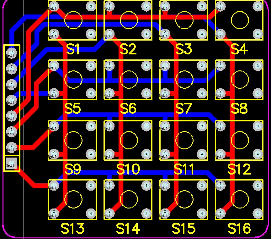 Arduino驱动4x4矩阵薄膜按键薄膜按键驱动电路 Csdn博客 