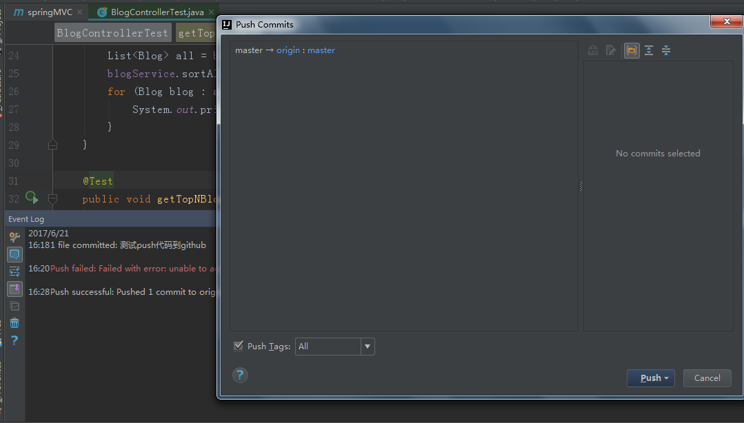 Intellij Idea中push Failed Failed With Error Unable To Access Xxunknown Ssl Protocol Error In