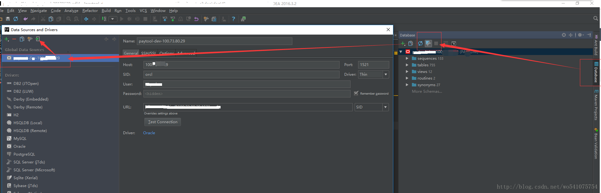 Intellij Database配置全局数据源 Csdn博客 