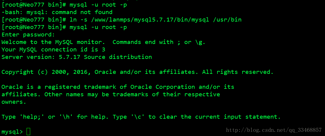 Mysql问题处理（报错代码 Bashmysqlcommand Not Found） Bash Mysql Command Not Found Csdn博客 