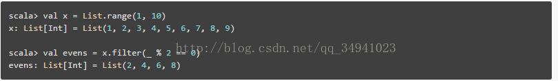 Scala 容器基础十七：使用filter方法过滤集合元素scala Filter Csdn博客 