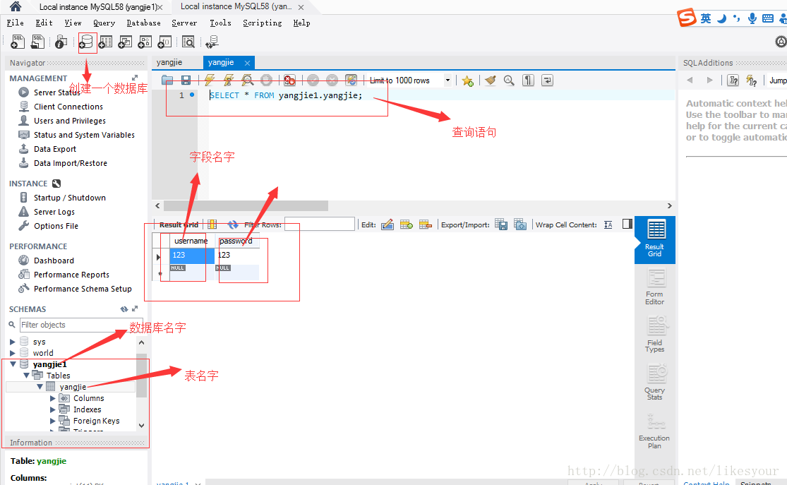 利用mysql Workbench创建一个表mysql Workbench Smallint Csdn博客 