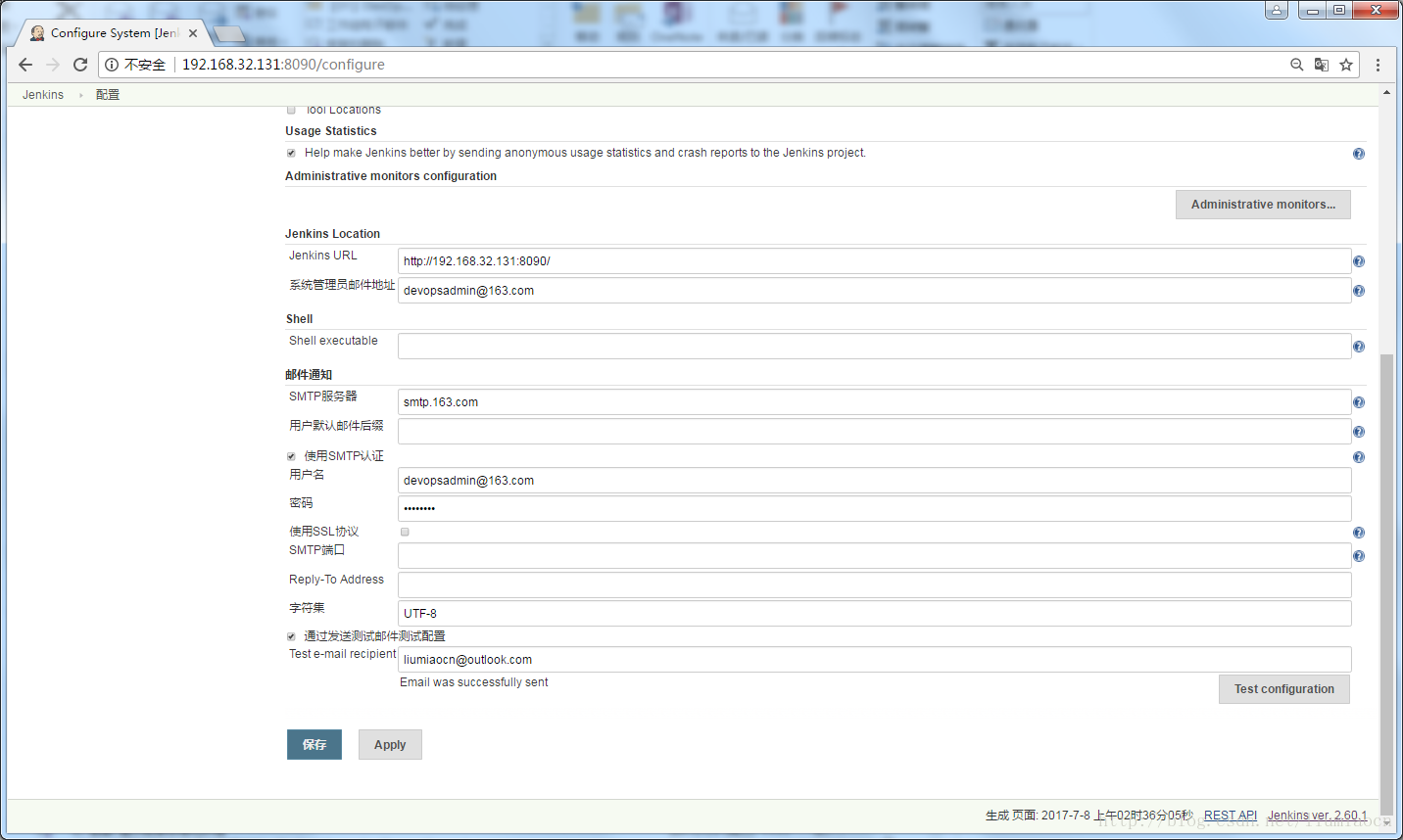 持续集成之jenkins实践教程：基础篇1 邮件设置jenkins Display Url Api怎么使用 Csdn博客 