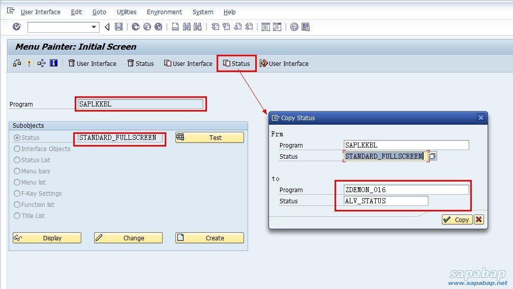 Alv报表复制程序标准工具栏sap Alv Status Csdn博客 0662