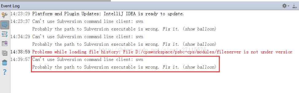 Idea Svn 错误解决 Csdn博客 