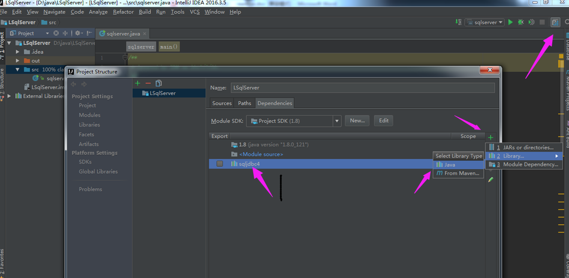 Idea 使用java 链接sqlservice 2008idea连接sql Server的jar Csdn博客