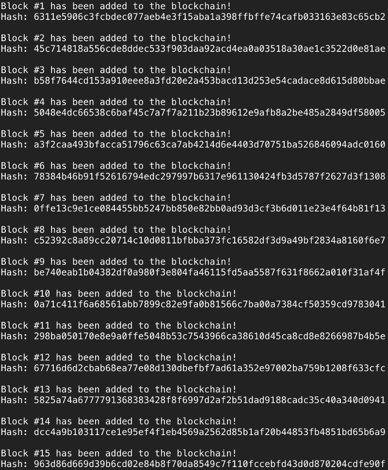 用不到50行的python代码构建最小的区块链 Csdn博客 1817