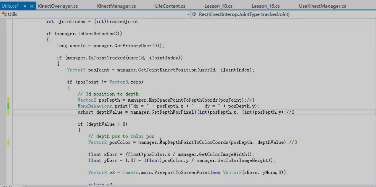 Unity3d Kinect2 实现关节位置到ugui坐标的转换，以及判断是否在某个ugui中 Kinect2unity Csdn博客