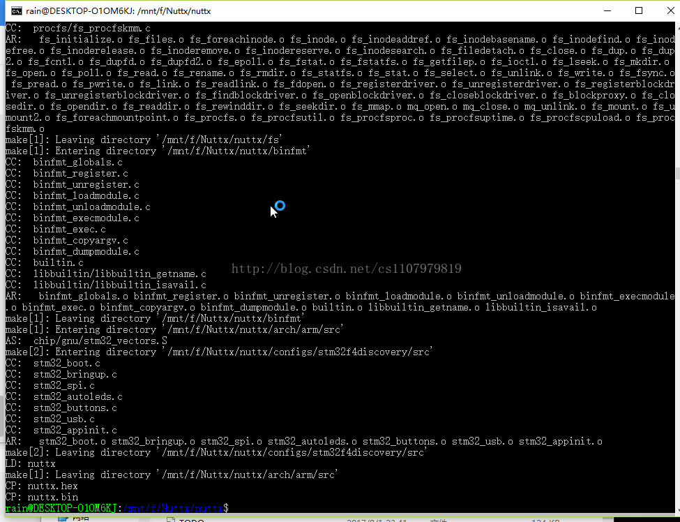 Nuttx 入门笔记1 Stm32f4discovery 移植 Nuttx移植 Csdn博客