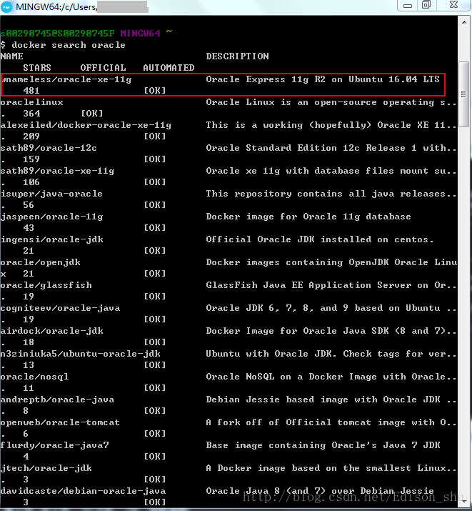 Docker在windows下安装oracle Windows Docker Oracle 1930 Csdn博客