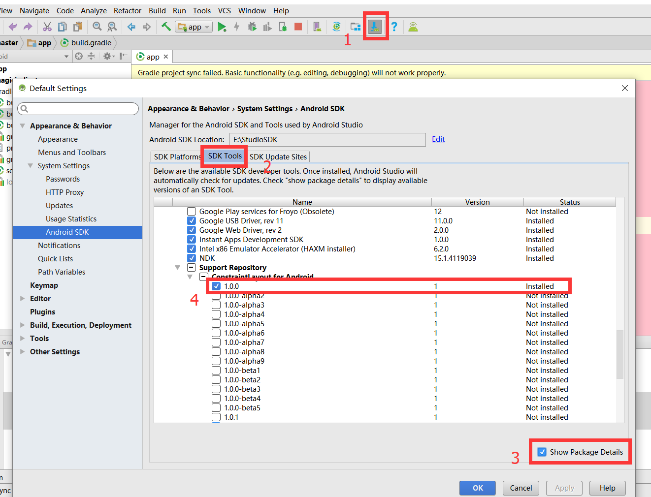 Failed To Resolve Nstraint Constraint Layout 1 0 0 Alpha9