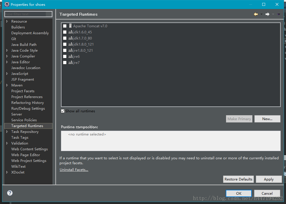 Eclipse更改j2ee对应的web版本this Project Is Not Associated With Any Servers Csdn博客 