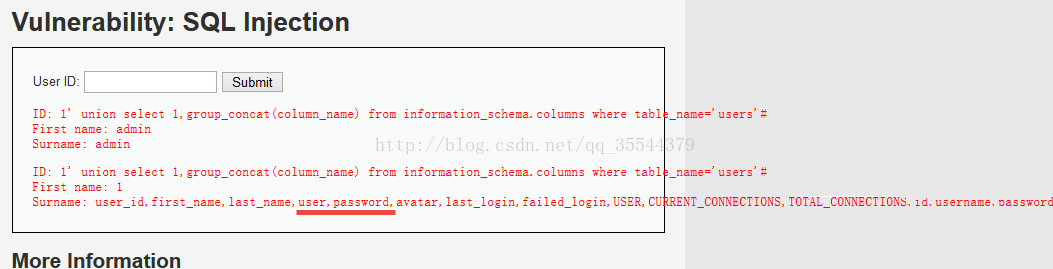 Sql注入出现两个password的原因分析 Sqlpassword Csdn博客
