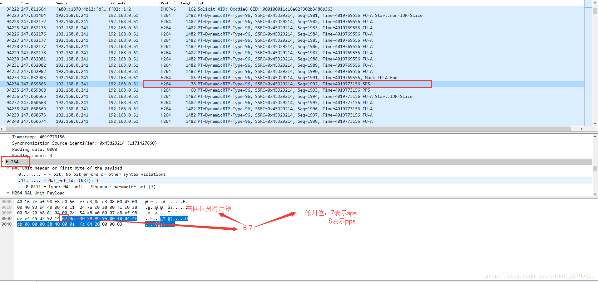 使用wireshark抓取视频流中的h264协议，并分析wireshark分析视频流 Csdn博客 8572