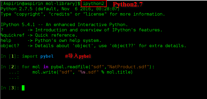 Openbabel 241 Python27 And Ipython Actual Combat Under Linux 64 Bit 2 Programmer Sought 1069