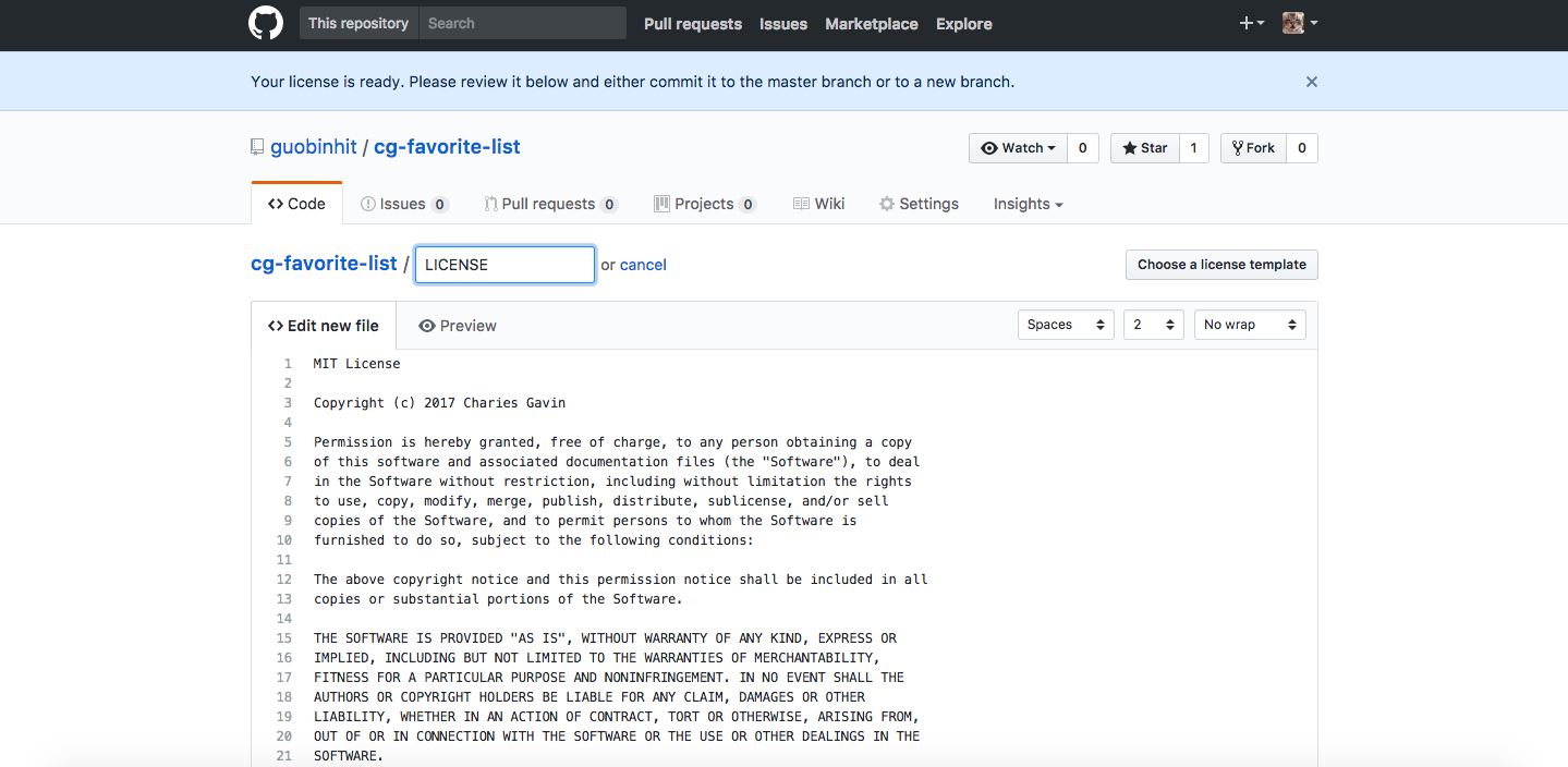 详述 GitHub 中声明 LICENSE 的方法_github license声明-CSDN博客