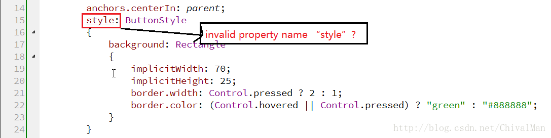 Invalid Property Name Styleqtinvalidpropertynamestyle Csdn博客 