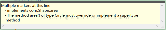 The Method Xxx Of Type Xx Must Override Or Implement A Supertype Methodthe Method Draw Of 
