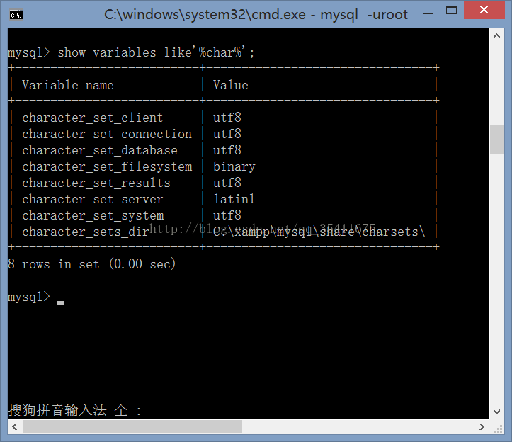 Mysql插入表之后中文显示乱码（个人总结篇）clientresults Csdn博客 