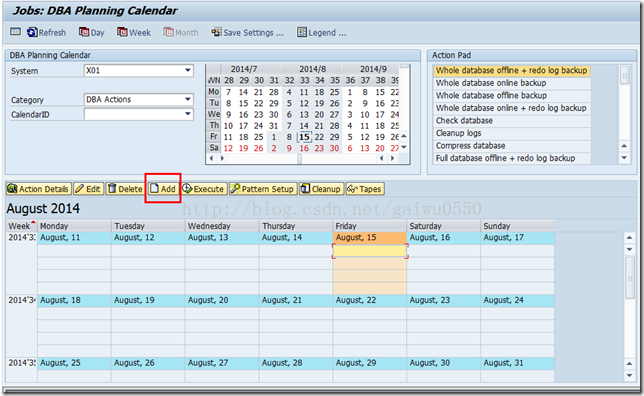 Sap使用db13和brtools发起oracle数据库备份sap Db13 Csdn博客 