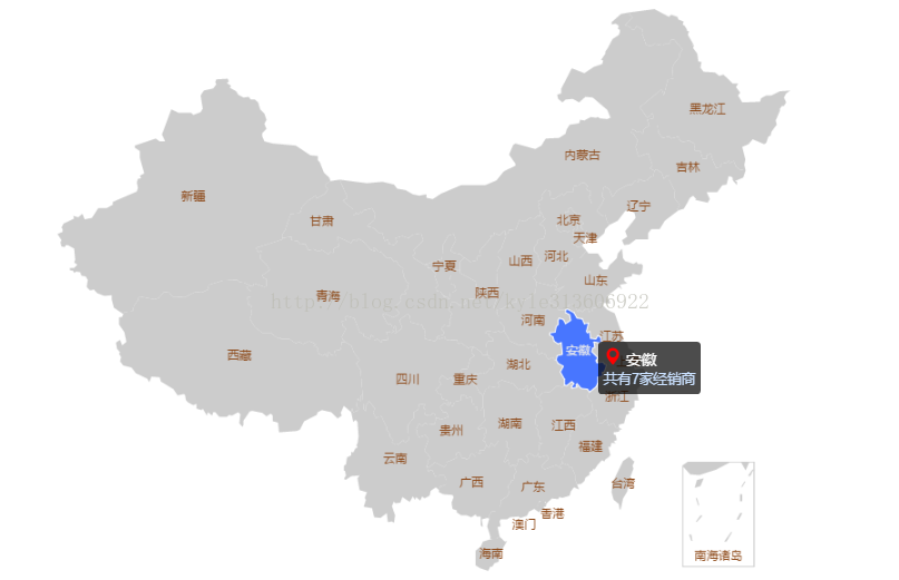 基于echart的地图选择器 Csdn博客 