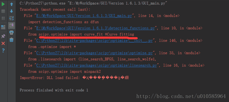 Python导入scipy子模块时出现问题（dll Load Failed With Scipy Optimize） Scipy Optimize Dll Load Failed Csdn博客