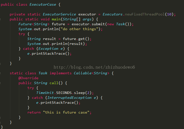 Future和callable、futuretask实现，带有返回值的线程请求delphi Ttask Future带返回值 Csdn博客 6391