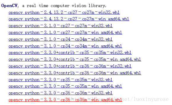 Win10 Anaconda3 Python3 6下opencv3 3安装 Cv2 Pyd文件下载 Csdn博客