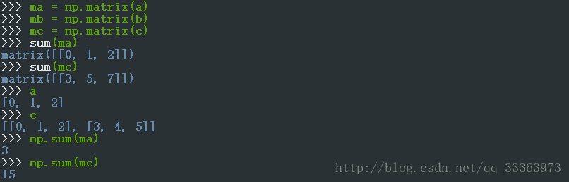 Python自带的sum函数和numpy库中的sum函数的区别nppowerveca Vecb 2 Csdn博客 