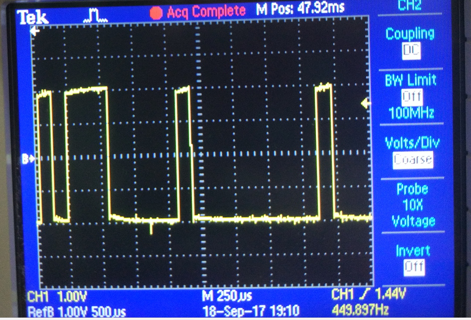 Oscilloscope Debugging Rs485 Communication Waveform Programmer Sought