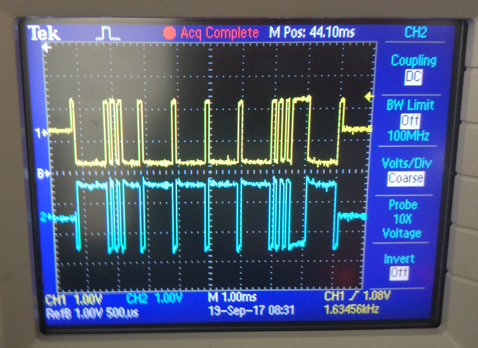 Oscilloscope Debugging Rs485 Communication Waveform Programmer Sought