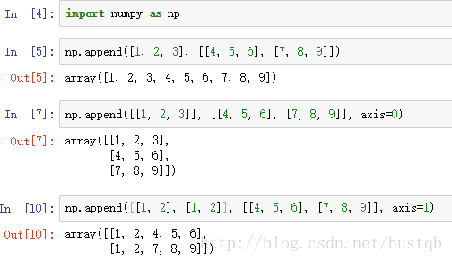 Python中numpy数组的合并python Numpy数组合并 Csdn博客 4817
