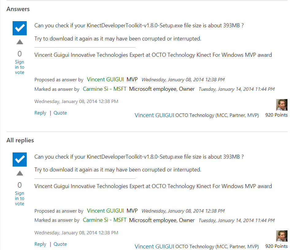 Kinect开发环境配置：kinect For Windows Sdk（v 18） Opencv249 Vs2013 