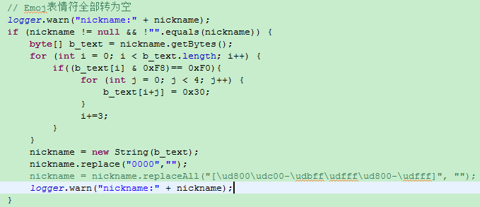 Incorrect string value: '\xF0\x9F\x92\x8B \xF0...' for column nickanme ...