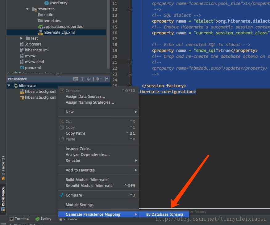 使用idea根据数据库表生成java Model类，基于hibernateidea 根据表结构生成java代码 Csdn博客