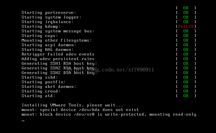 Linux虚拟机安装过程中卡在mount Block Device Dev Sr0 Is Write Protected