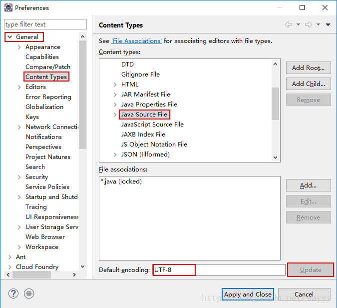 Eclipse中java文件编码格式修改 Determined From Content Type Csdn博客