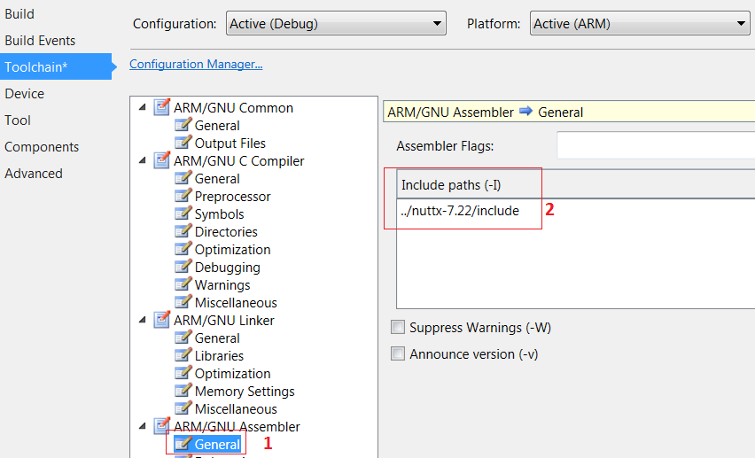 Using NuttX OS as a library on Atmel Studio 7 - Programmer Sought